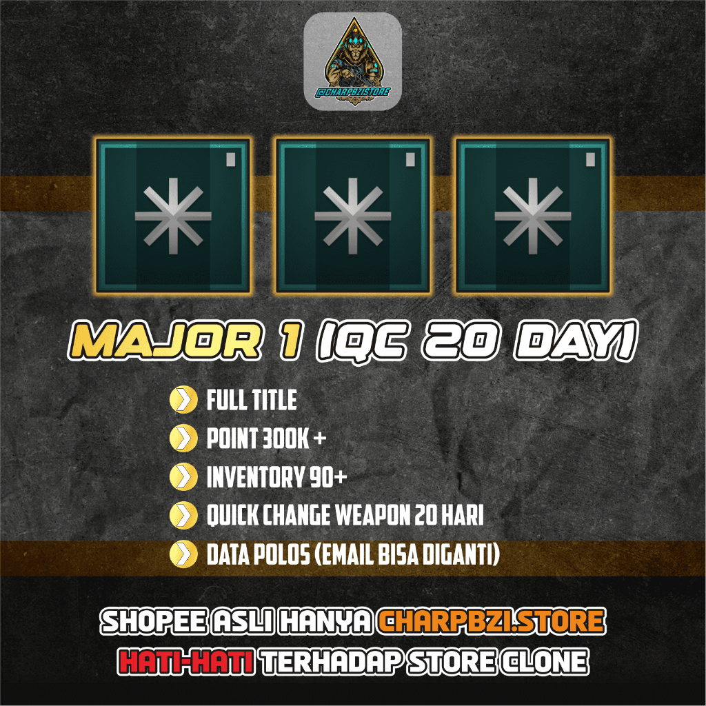 Jual CHAR PB / CHAR POINTBLANK BRIGADIR - COLONEL - LETCOL - MAJOR ...