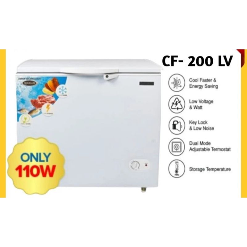 Jual Freezer Frigigate F200 LV kapasitas 200liter | Shopee Indonesia