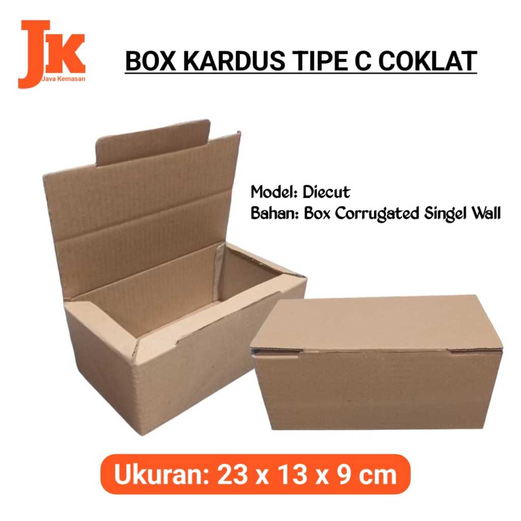 Jual KARDUS C KOTAK BOX KARTON CORRUGATED DIE CUT COKLAT KECIL POLOS ...
