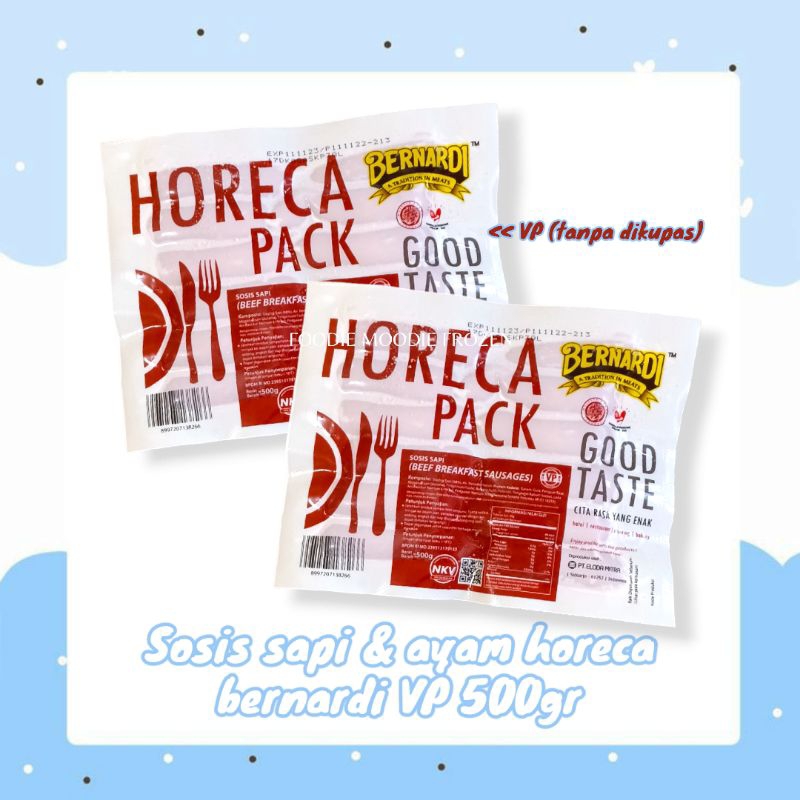 Jual Sosis sapi horeca bernardi VP 500gr (tanpa kupas) | Shopee Indonesia