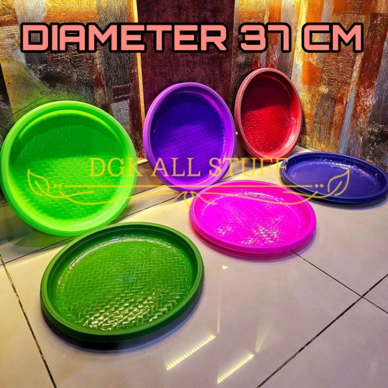 Jual Tampah Tampa Tampi Nampan Tumpeng Bulat Motif Rotan Anyam Anyaman ...