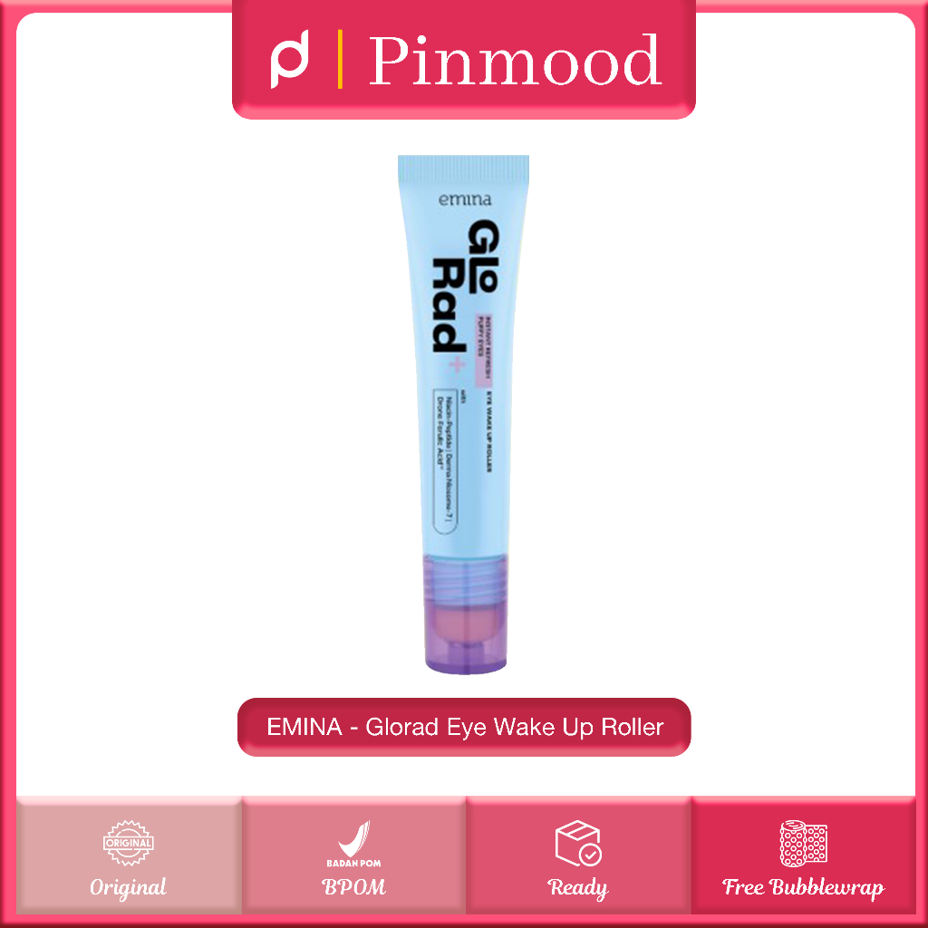 Jual EMINA - GLORAD EYE WAKE UP ROLLER ( 15 ml ) - Eye Serum Anti Mata ...