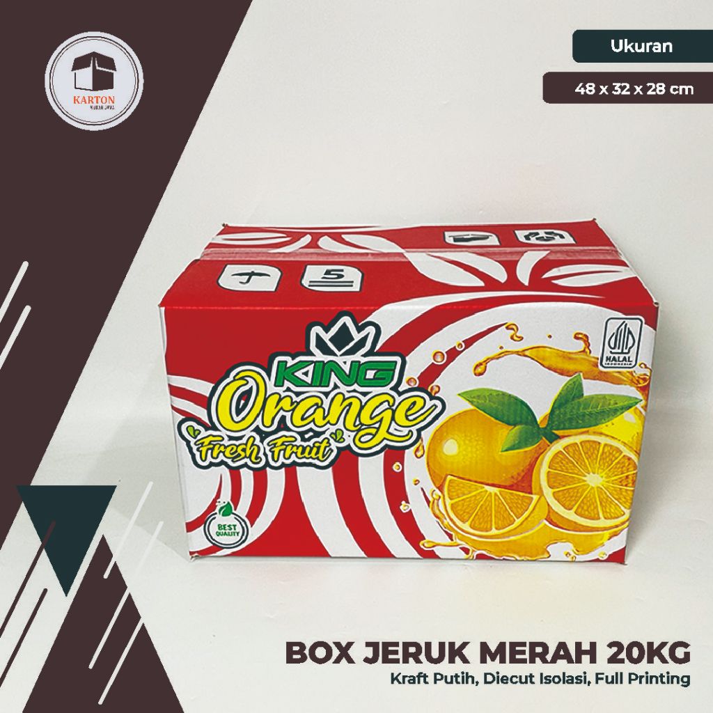 Jual BOX JERUK DESIGN MERAH MUAT 18-20 KG (FREE PARTISI LAYER Z ...