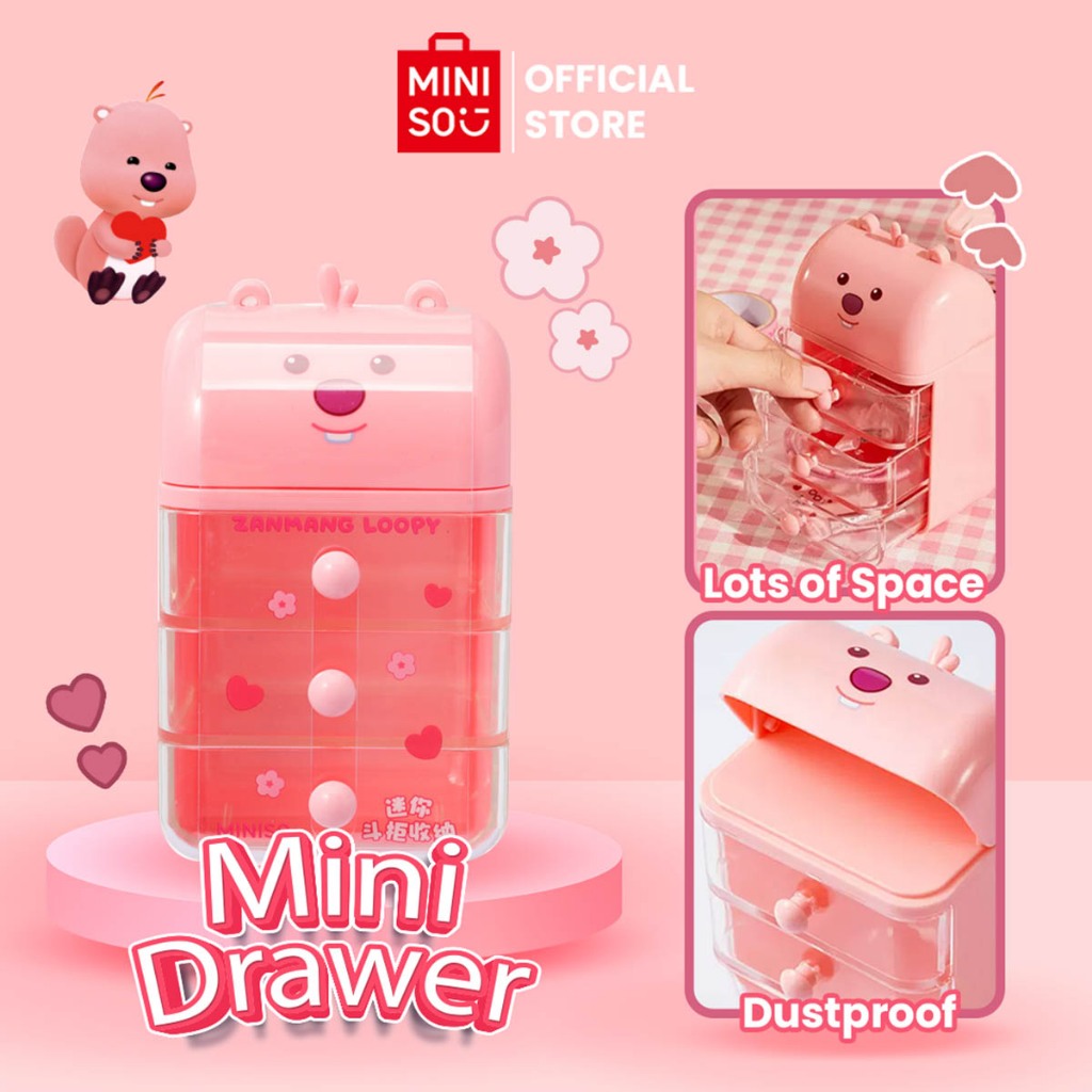 Jual Miniso x ZANMANG Loopy Collection Mini Kotak penyimpanan Desktop ...