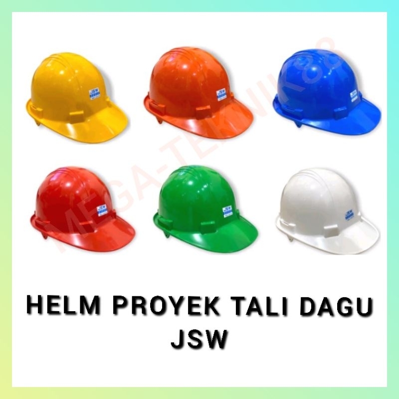 Jual HELM PROYEK JSW HELM SAFETY PELINDUNG KEPALA / HELMET SAFETY JSW ...