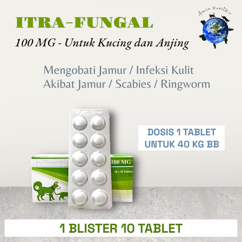 Jual Tablet Anti Jamur 100 MG / Scabies / Fungal / Ringworm - Untuk ...