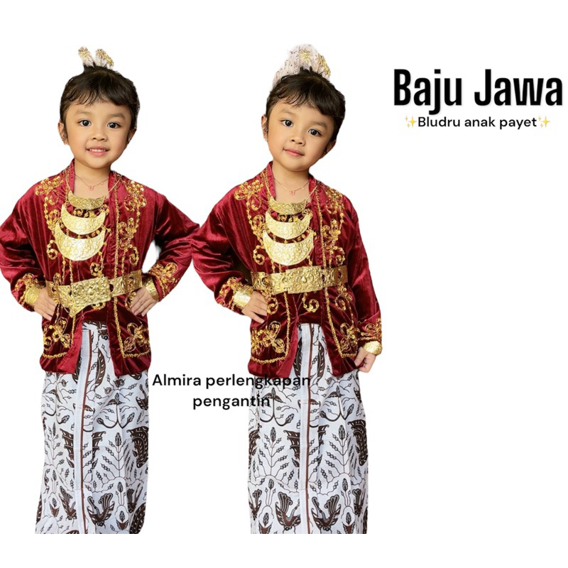 Jual Kebaya Bludru Anak / Baju Kebaya Jawa Anak | Shopee Indonesia