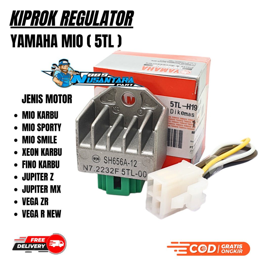 Jual KIPROK MIO SPORTY + SOKET REGULATOR MIO SMILE / XEON / FINO KARBU ...