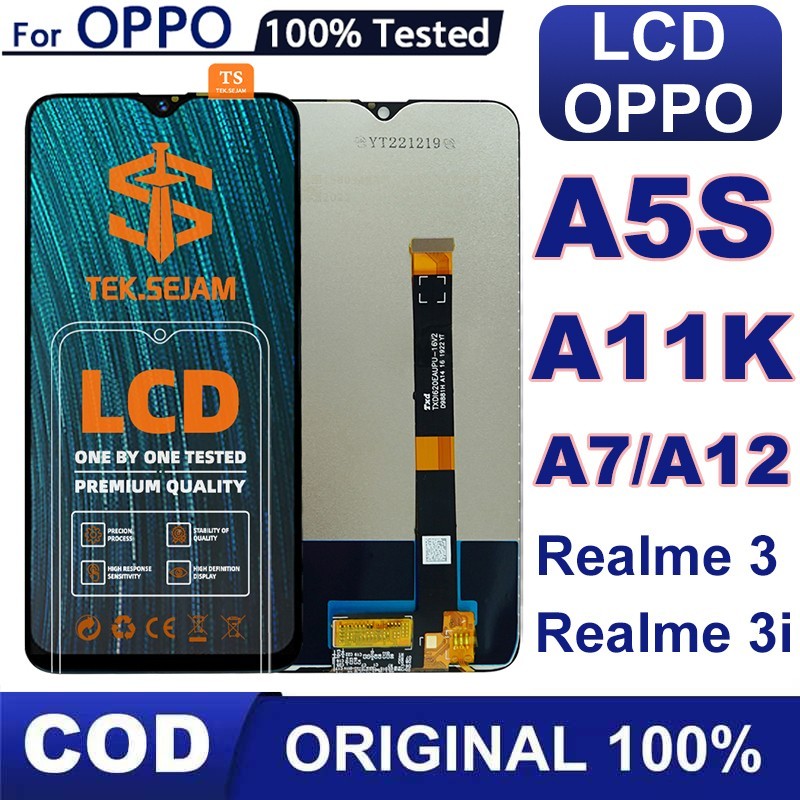 Jual LCD OPPO A5S/A12/A11k/A7 Realme 3 Realme 3i ORIGINAL 100% UNIVERSAL FULLSET LAYAR ORI ...