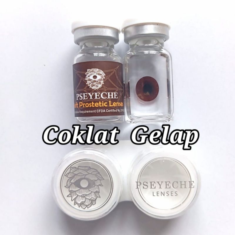 Jual Softlens Prosthetic Iris Dark Brown | Diameter 14mm Lensa Mata ...