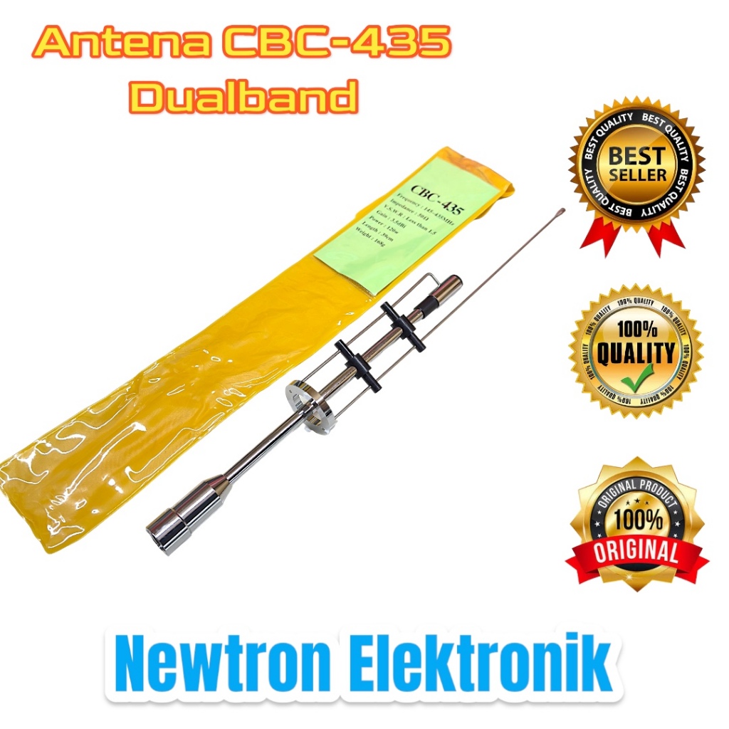 Jual Antena CBC-435 Dualband VHF UHF di Mobil HT Rig ICOM Yaesu Kenwood Alinco Motorola Rig Mini ...