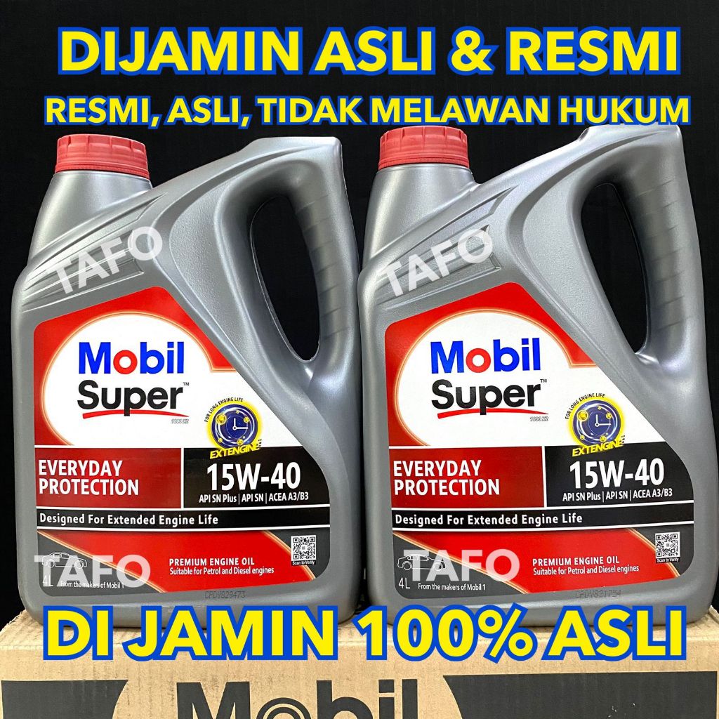 Jual MOBIL SUPER 15W-40 / MOBIL SUPER 15W40 EVERYDAY PROTECTION GALON ...