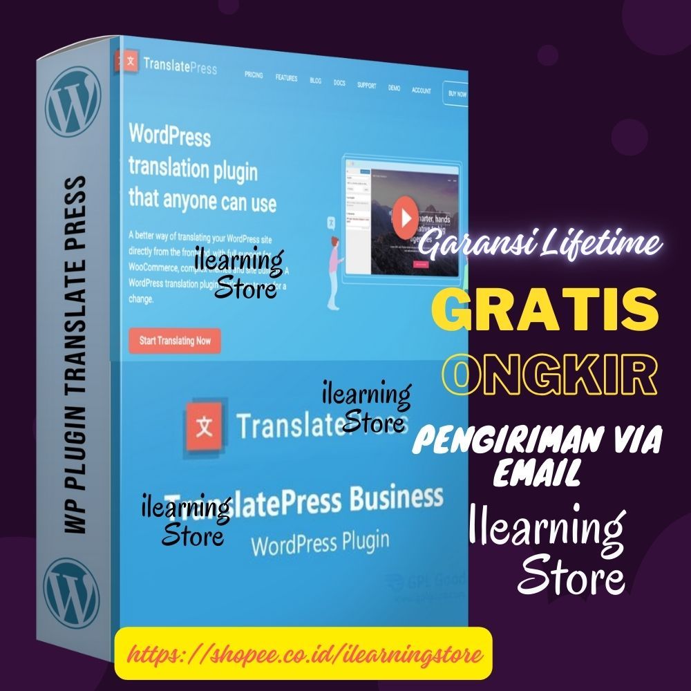 Jual [WP10] Wordpress Plugin TranslatePress Premium (Bundling Plus Add Ons) | Shopee Indonesia