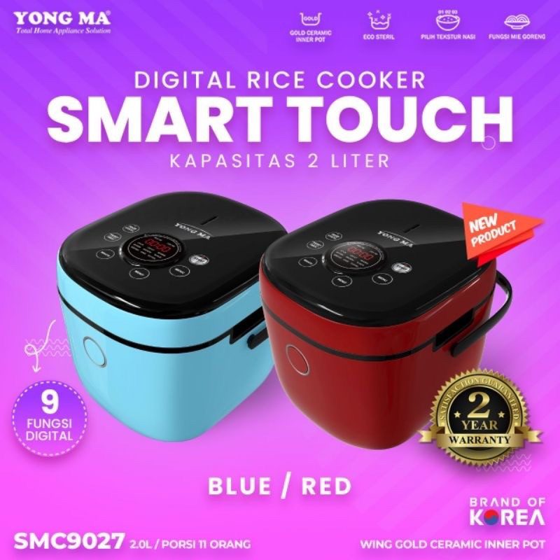 Jual YONGMA Digital Rice Cooker 2 Liter SMC-9027 YONG MA SMC9027 9027 ...