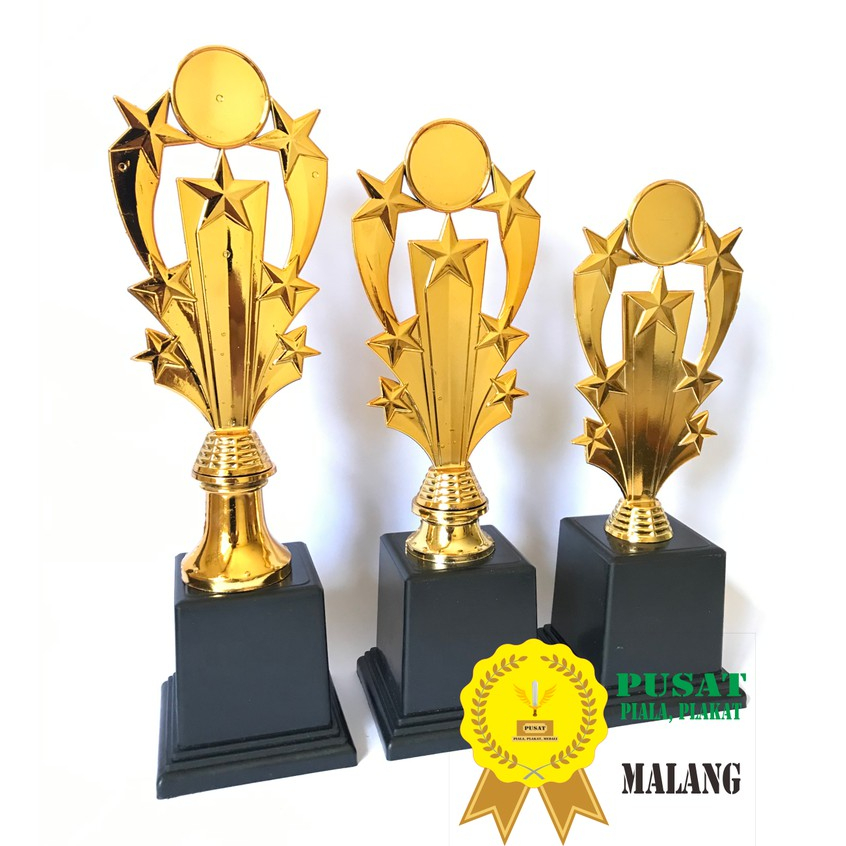 Jual PIALA 1 SET Model Bintang Tinggi 30-35 cm | Shopee Indonesia