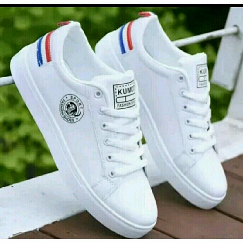 Jual SEPATU SNEAKER PRIA TRENDY KASUAL DAN TERBARU MOTIF GARIS 2 ...