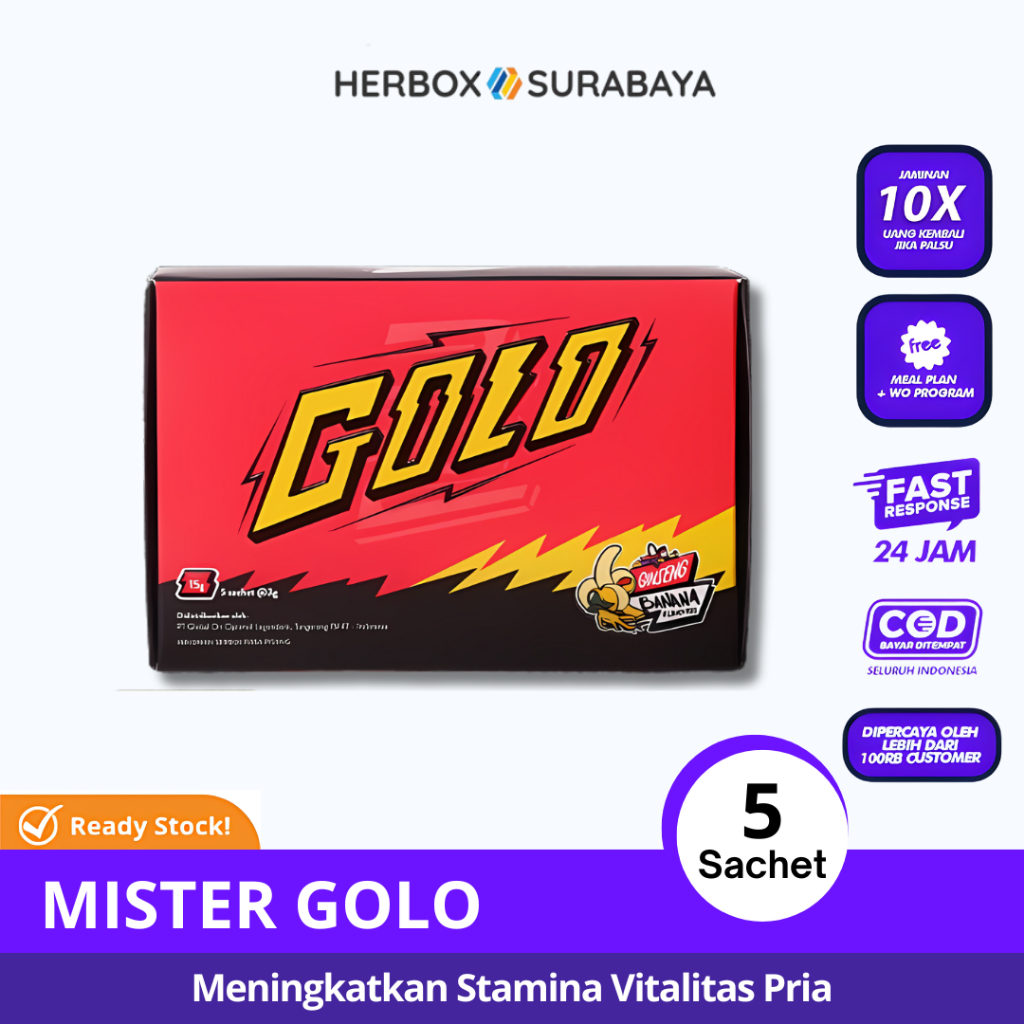 Jual Mister Golo isi 1 Sachet Minuman Herbal Serbuk Rasa Jelly Madu ...