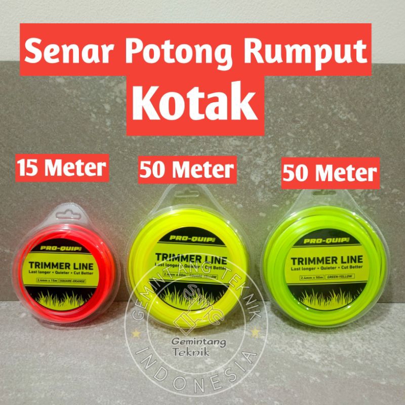 Jual Tali Senar Nylon Mesin Potong Rumput 15 Meter 50 Meter Merk PRO ...