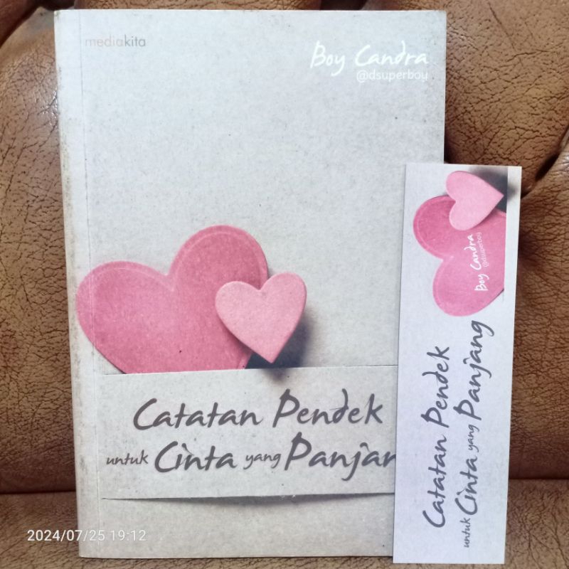 Jual ORIGINAL BUKU NOVEL CATATAN PENDEK UNTUK CINTA YANG PANJANG ...