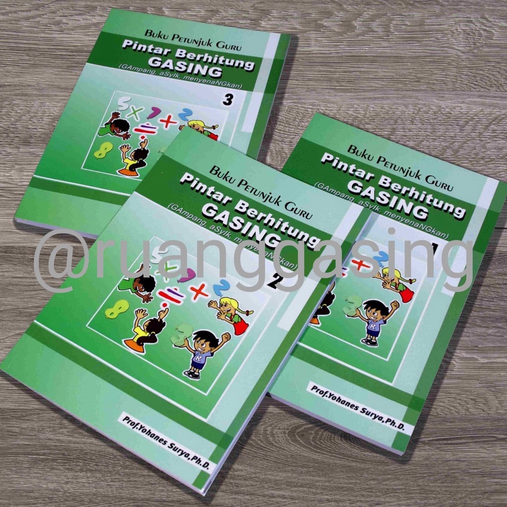 Jual KODE J1V Buku Petunjuk Guru Pintar Berhitung Matematika GASING ...
