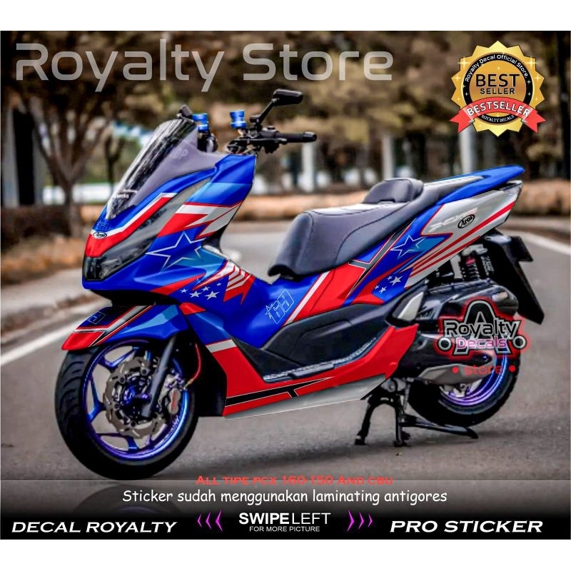 Jual Decal Sticker PCX 160 arai /PCX 150 fullbody HIGH QUALITY PCX arai ...