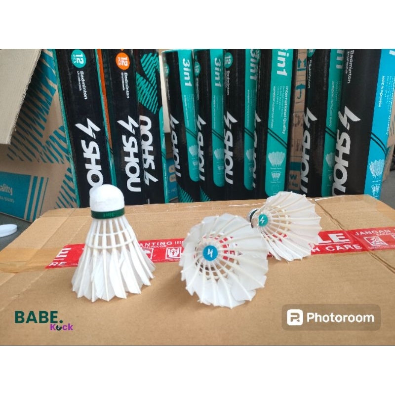 Jual Kok Badminton 3 in 1 kock PREMIUM shuttlecock isi 12 / slop ...