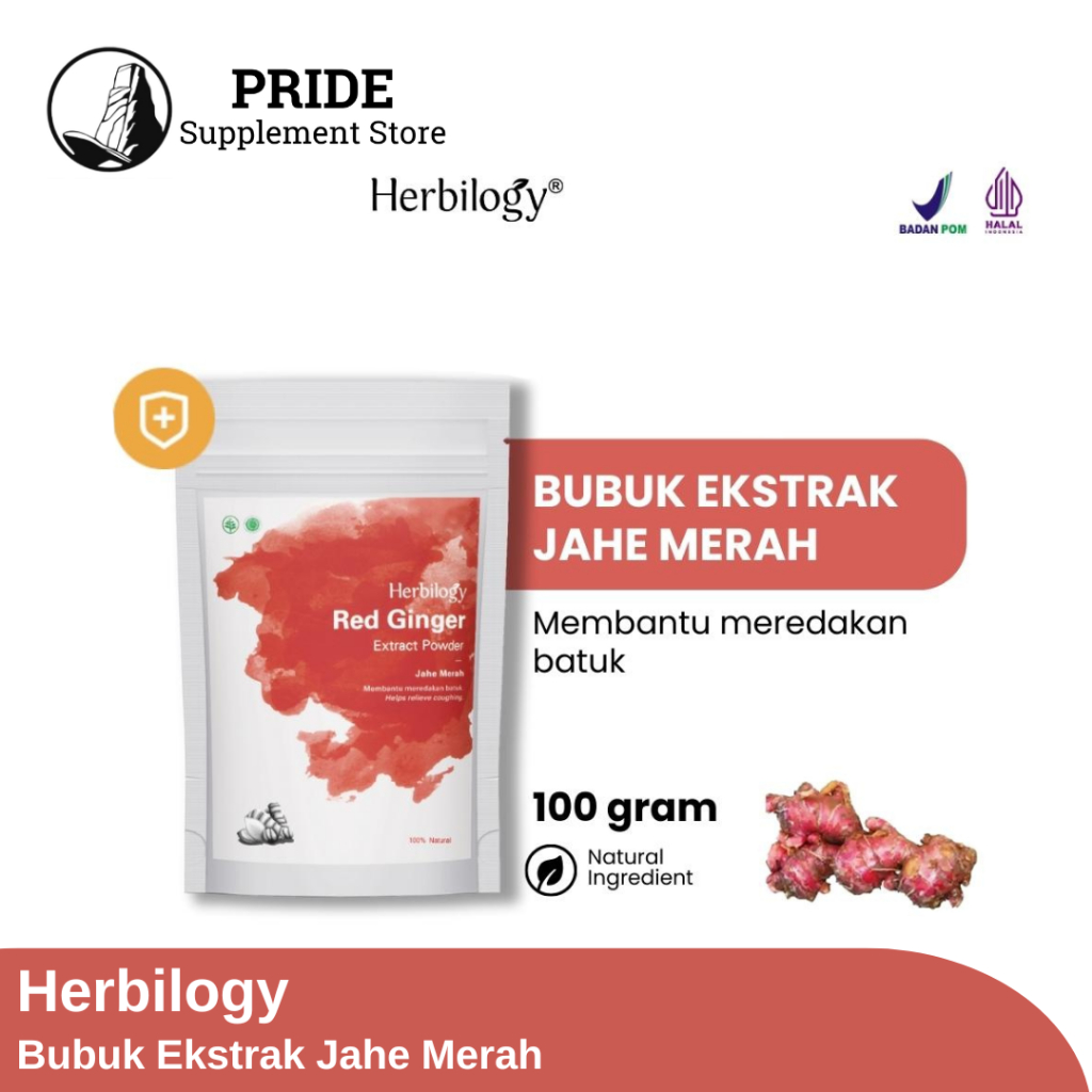Jual Herbilogy Red Ginger (Jahe Merah) Extract Powder 100g | Shopee ...