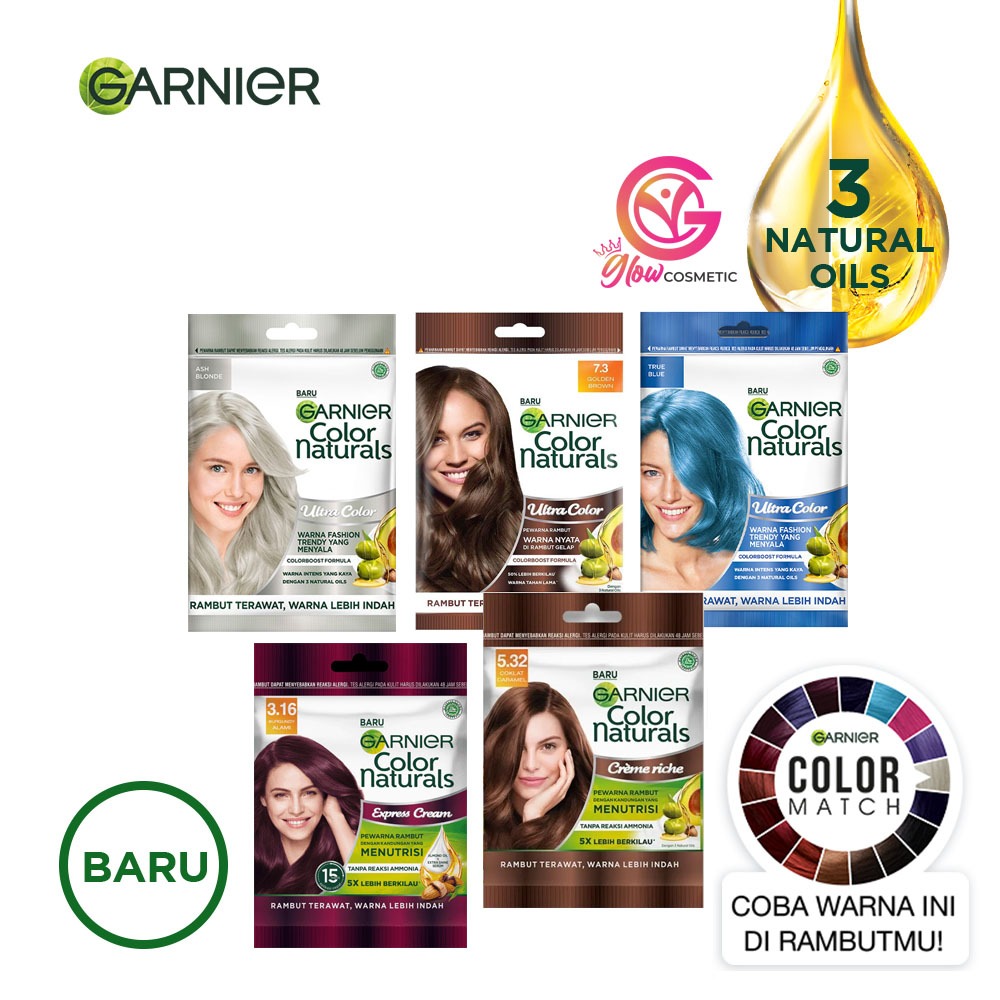 Jual GARNIER COLOR NATURAL EXPRESS CREAM / ULTRA COLOR SACHET | Shopee ...