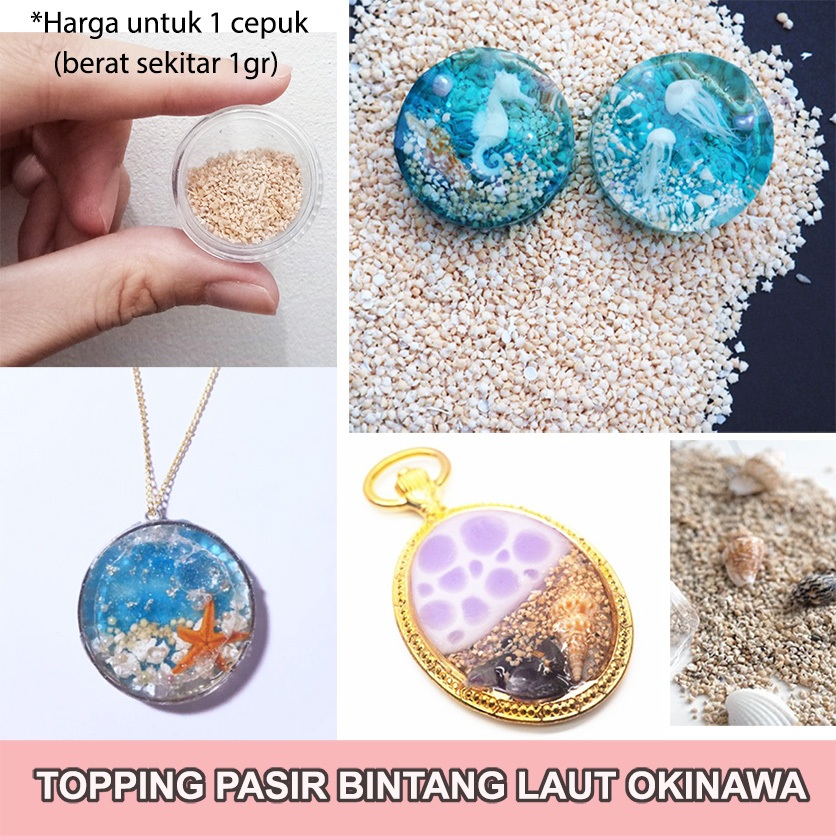 Jual Topping Pasir Bintang Laut Okinawa Isian Resin Kerang Pantai ...