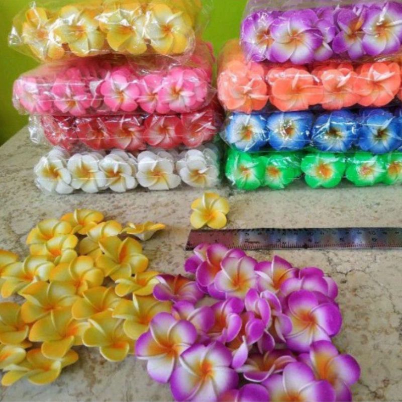 Jual 1 pack isi 50 biji BUNGA KAMBOJA JEPUN bunga spon ati busa isi 50 ...