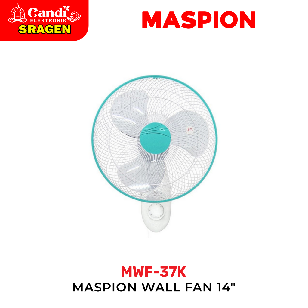 Jual MASPION Wall Fan Kipas Angin Dinding 14 Inch - MWF-37K | Shopee ...