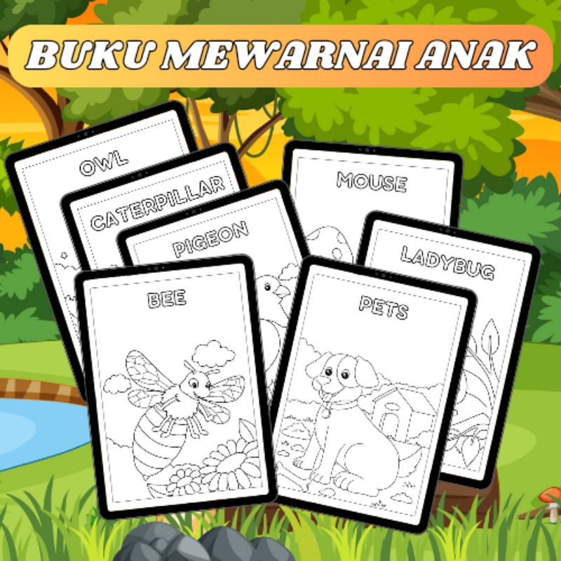 Jual Coloring book/buku mewarnai anak murah/buku gambar anak TK/buku ...