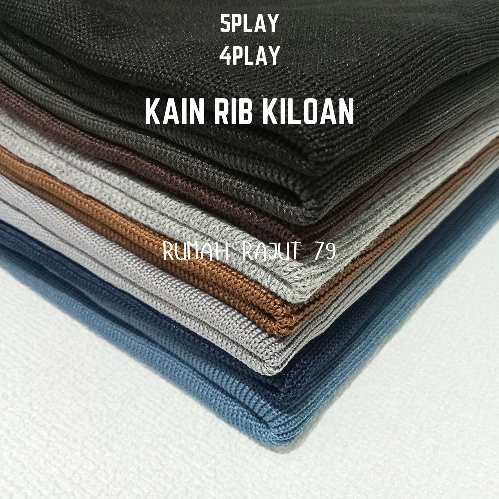 Jual Kain Rib Bur Kiloan Bahan Polyester Untuk Jaket Gamis Jersey ...