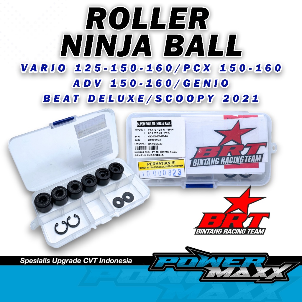 Jual ROLLER BRT RACING Roller Ninja Ball STYLO PCX ADV Vario 125 PCX ...
