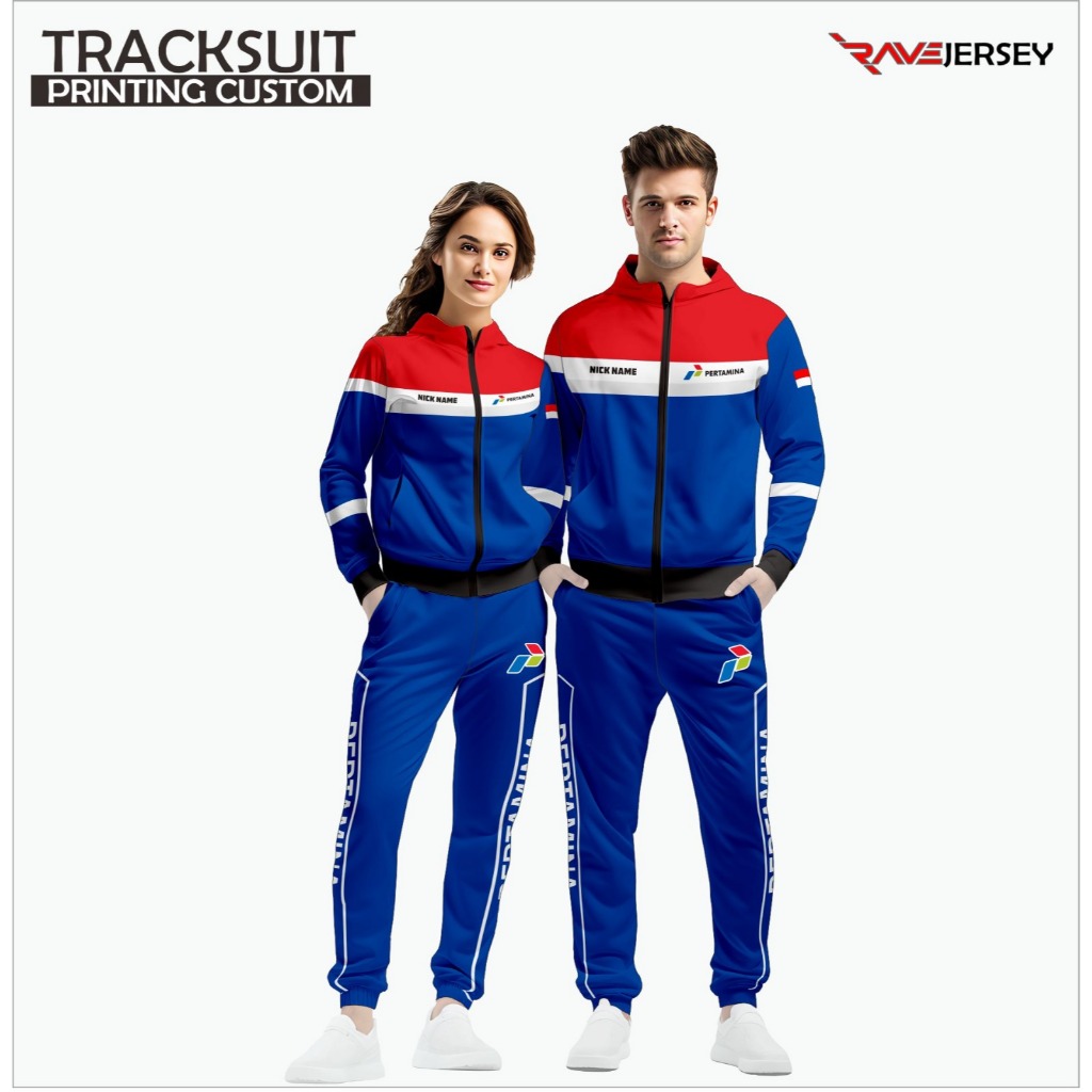 Jual TRACKSUIT PERTAMINA PRINTING CUSTOM, JAKET KONTINGEN PRINTING ...