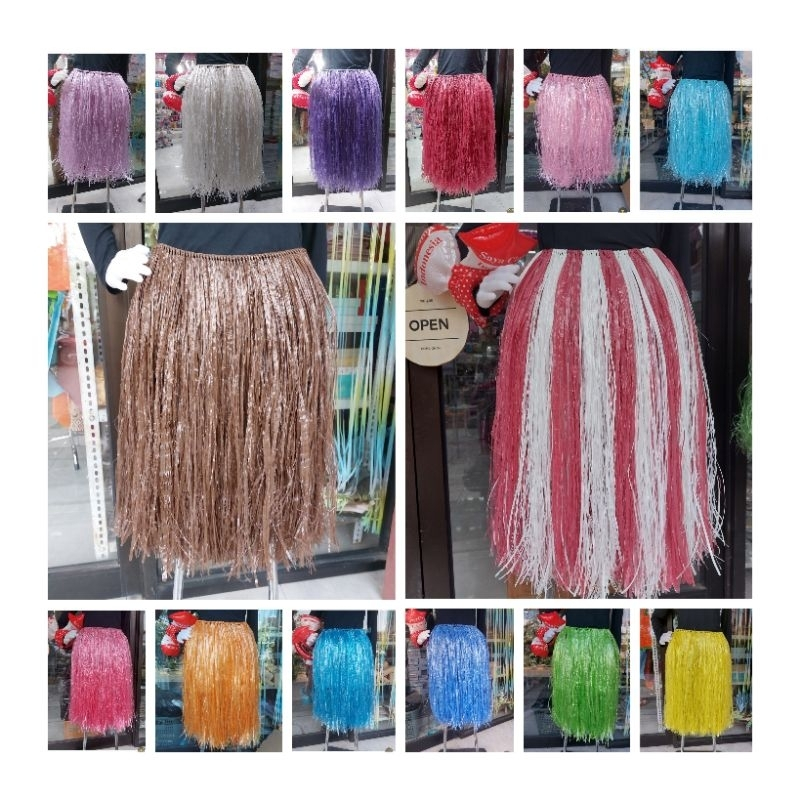 Jual Rok rumbai tali rafia / Rok hula tali rafia HAND MADE 60 cm ...