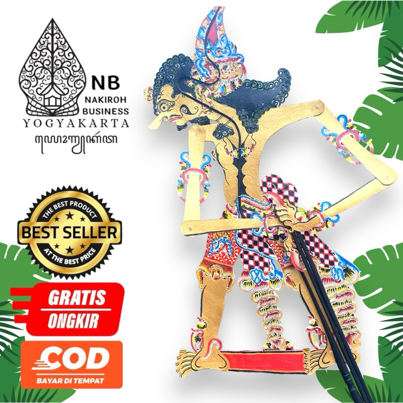 Jual BRATASENA/BROTOSENO -+ 60cm Wayang Kulit Asli Bratasena Gagrak ...