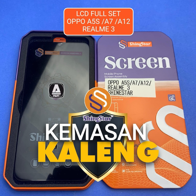 Jual LCD TOUCHSCREEN A5S / A7 / A12 / REALME 3 SHINE STAR PACKING KALENG | Shopee Indonesia