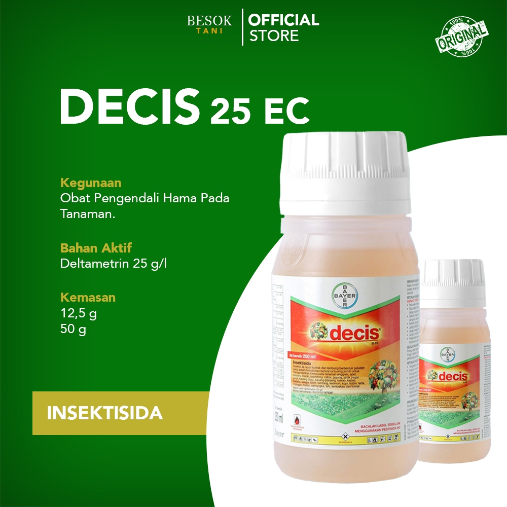 Jual DECIS 25 EC | Insektisida | Obat Pembasmi Hama | Bayer | Shopee Indonesia