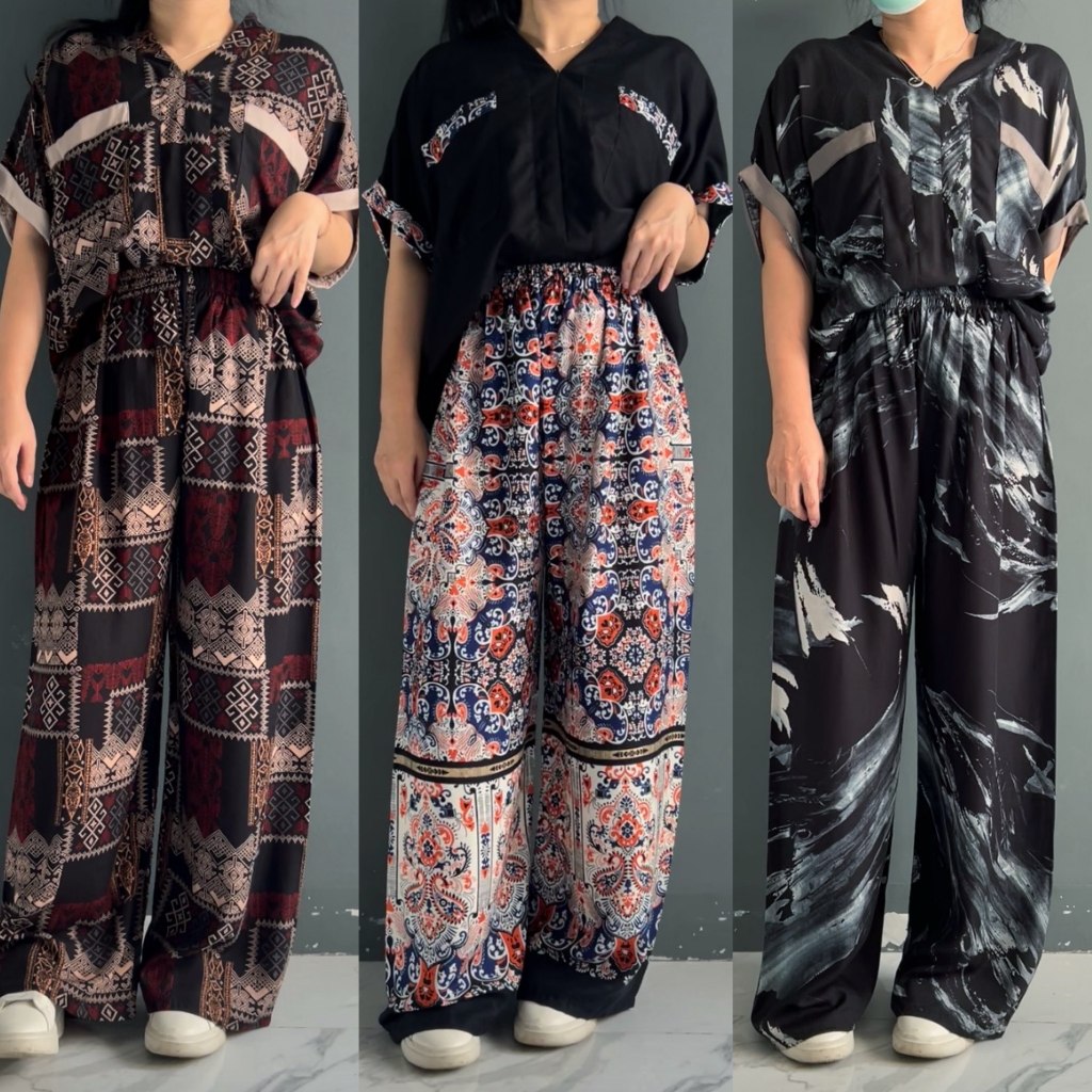 Jual SET ZIP BAJU CELANA PANJANG KALLYOUTFIT SETELAN BAJU KULOT ADEM ...