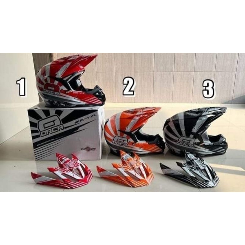Jual Helm cross Orca LKAMIKAZE Limited Edition Rsv Original | Shopee ...