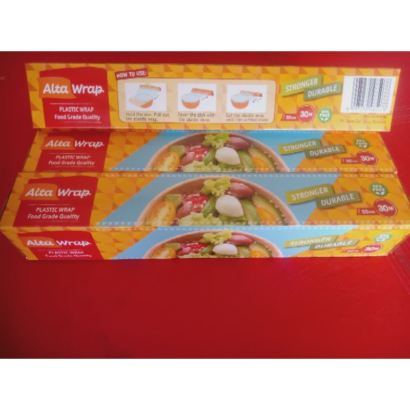 Jual PLASTIK WRAP ALTA 30X30 PLASTIK WRAPPING MAKANAN / PLASTIC ...