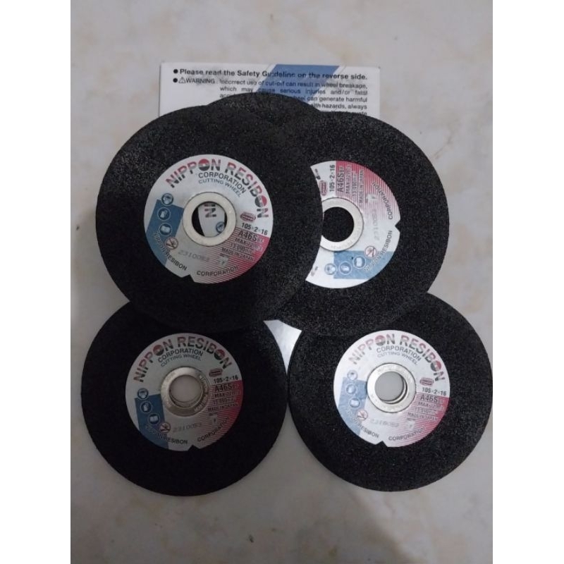 Jual Batu Gerinda Potong 4"x2 1Box 10pcs Nippon Resibon Cutting Cut Off ...