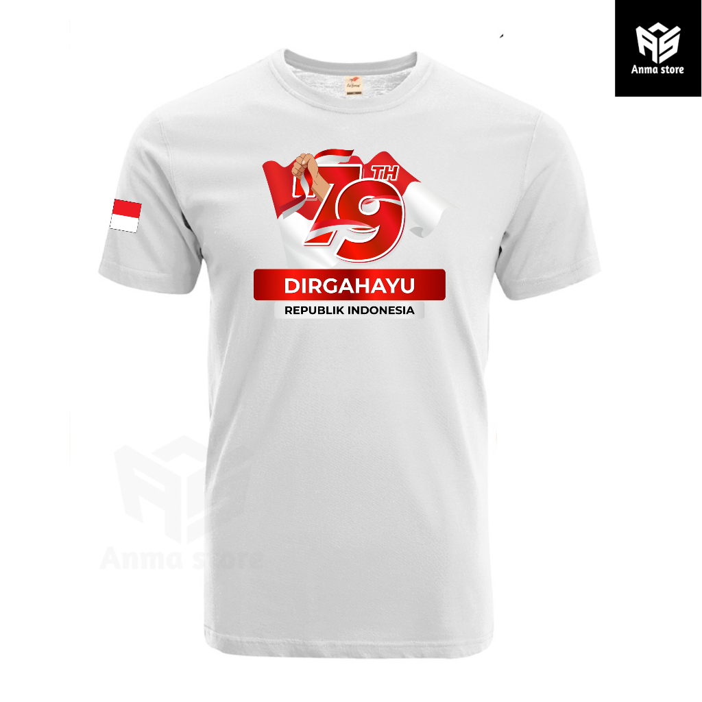 Jual Kaos Tshirt 17 Agustus Dirgahayu Republik Indonesia HUT RI 79th ...