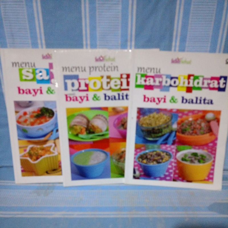 Jual Paket 3 buku Menu Sayur Bayi & Balita (karbohidrat, protein dan ...