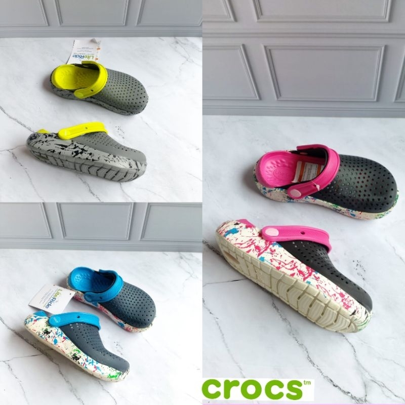 Jual Crocs literide motif anak anak / Sandal anak crocs literide kid's ...