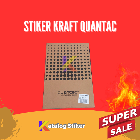 Jual Sticker Kraft A3+ | Kraft Paper QUANTAC | Shopee Indonesia