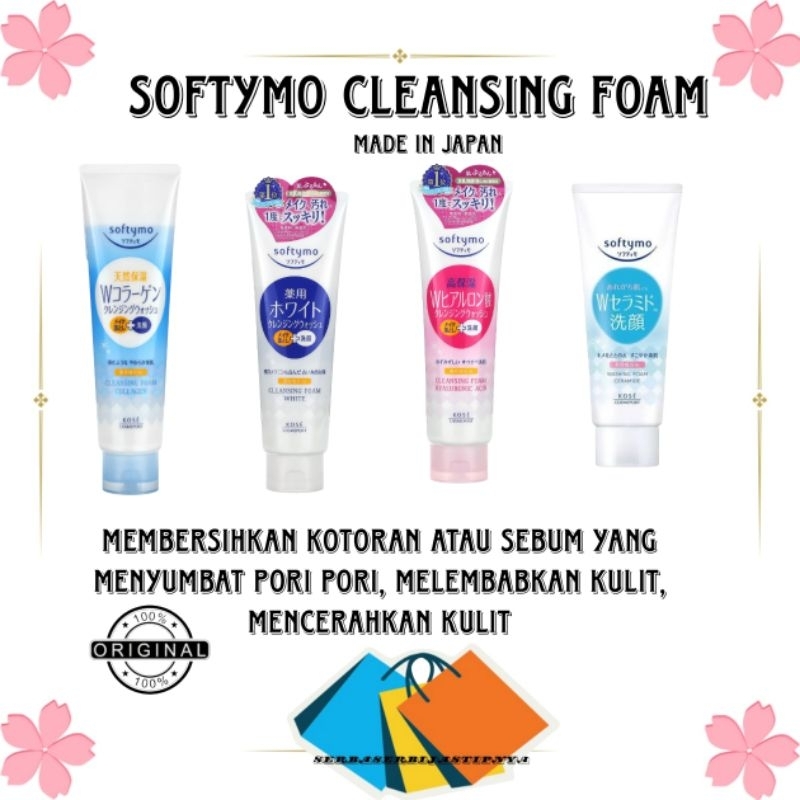 Jual READY!!! KOSE SOFTYMO CLEANSING FOAM 3 VARIAN 190g 230g ORIGINAL JEPANG/Cleansingfoamjepang ...