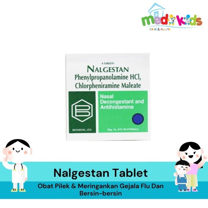 Jual Nalgestan Tablet Obat untuk meredahlan Batuk dan Pilek - Strip (4 ...