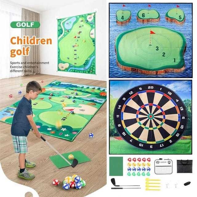 Jual Mainan Anak Golf Set Lengkap Golf Floor Mat Toy Play Set Golf ...